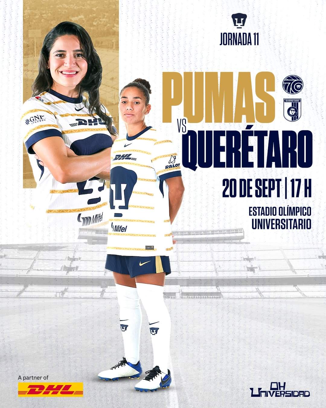 Pumas vs Querétaro Liga MX Femenil De Pumas Yo Soy